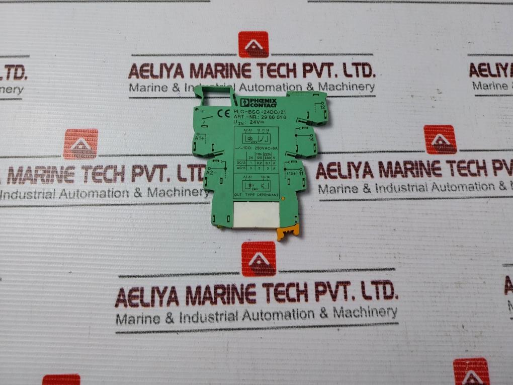 Lot Of 2X Phoenix Contact Plc-bsc-24Dc/21 Relay Base Sockets 250Vac/6A ...