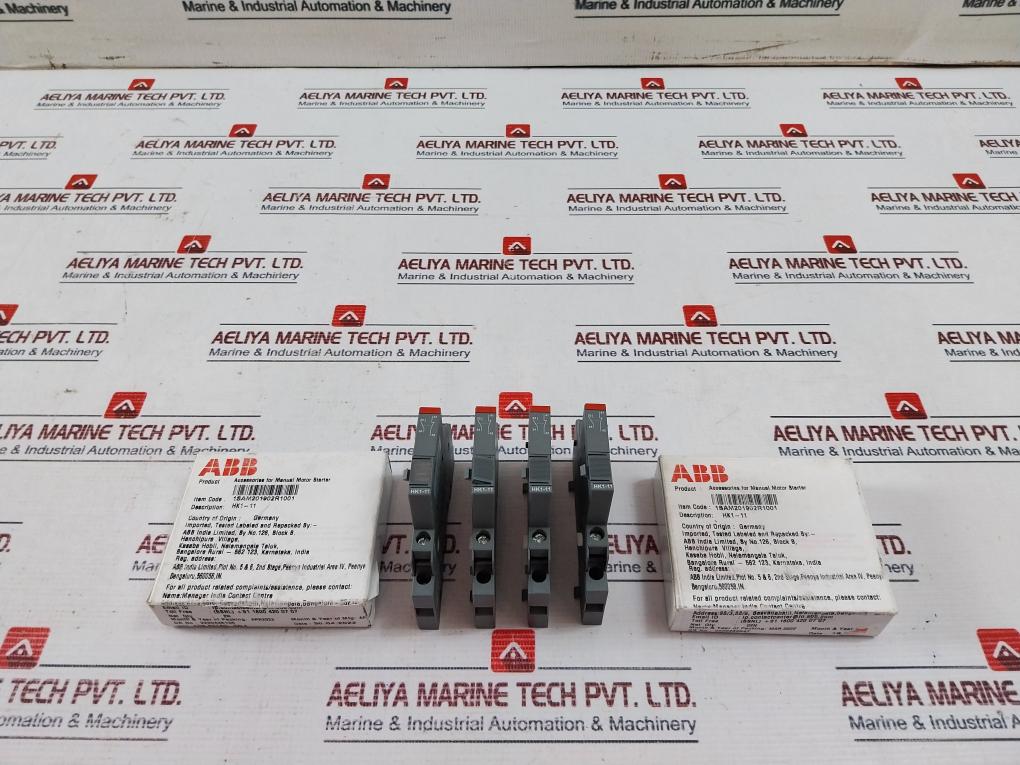 Lot Of 4X Abb Hk1-11 Auxiliary Contact Block 1Sam201902R1001 – Aeliya Marine Tech®