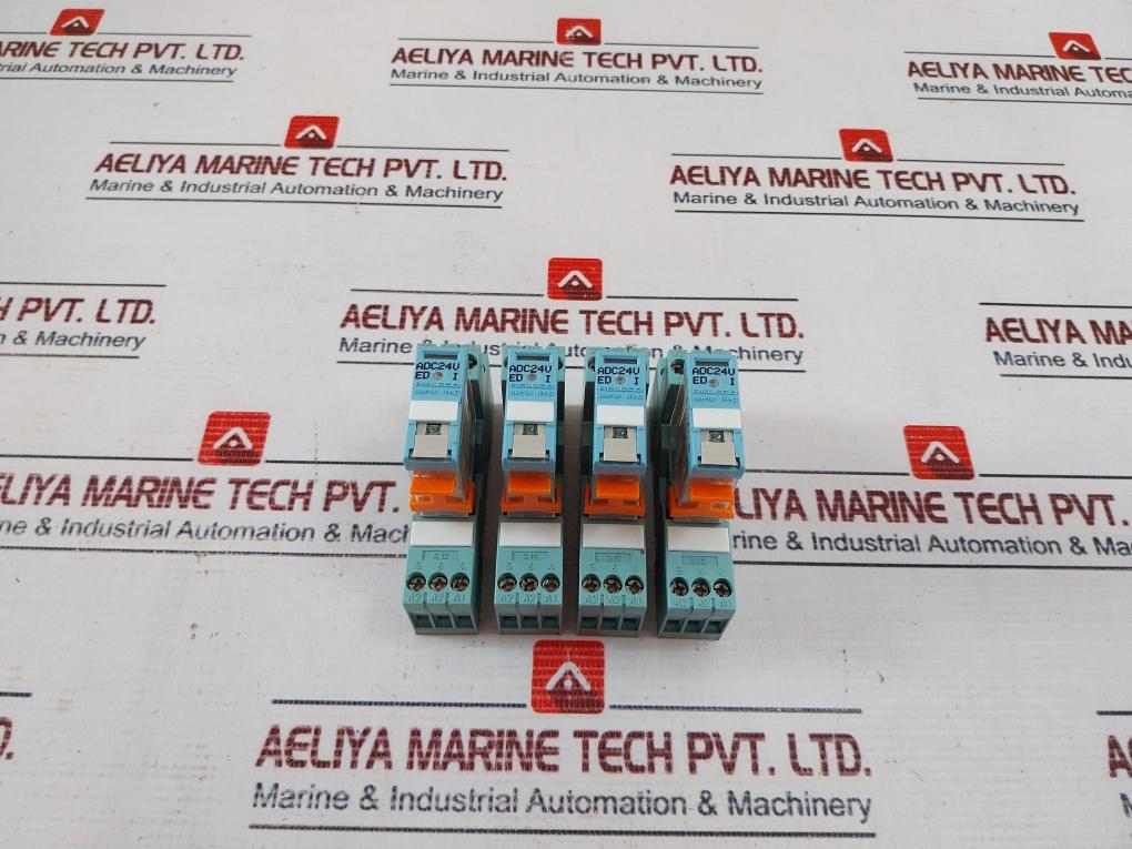 Lot Of 4X Releco C12-a21Bx Power Relay With Socket Base 5A 250V Ac1 ...