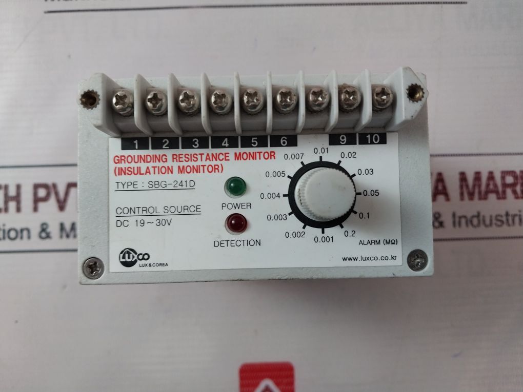 Luxco Sbg-241D Control Source Dc Insulation Monitor – Aeliya Marine Tech