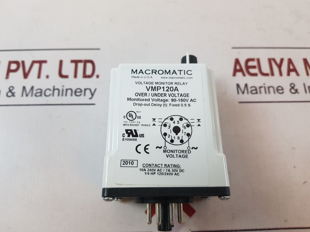 Macromatic Vmp120A Voltage Monitor Relay – Aeliya Marine Tech