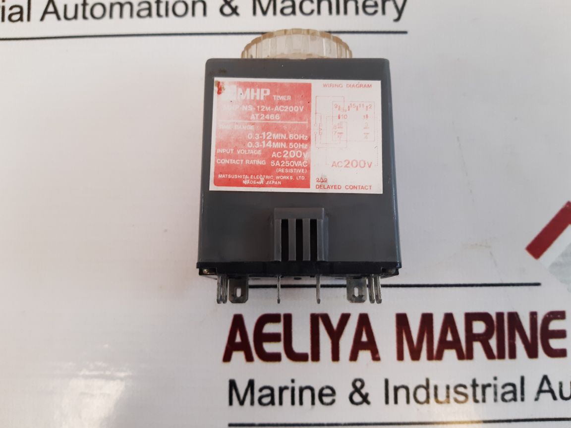 Matsushita Mhp-ns-12M-ac200V Mhp Timer – Aeliya Marine Tech