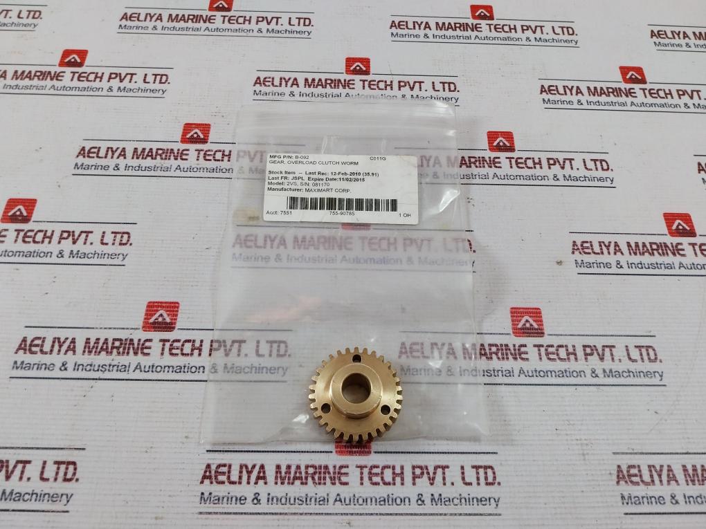 Maximart 2Vs Overload Clutch Worm Gear – Aeliya Marine Tech