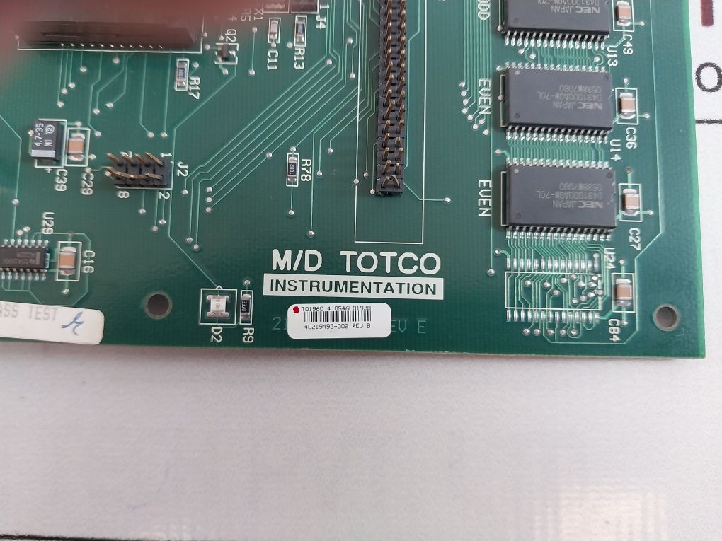 M/D Totco 40219493-002 Pcb Card Rev B – Aeliya Marine Tech