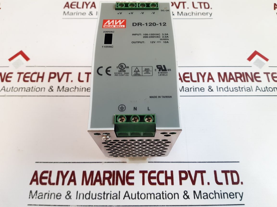 Mean Well Dr-120-12 Power Supply – Aeliya Marine Tech