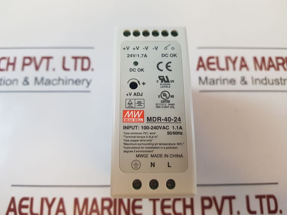 Mean Well Mdr-40-24 Power Supply – Aeliya Marine Tech