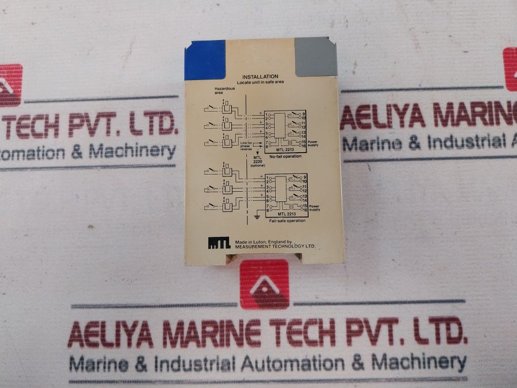 Measurement Technology Mtl 2213 3-channel Switch/ Proximity Detector ...