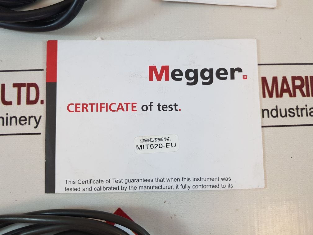 Megger Mit520/2 5Kv Digital Insulation Tester – Aeliya Marine Tech®