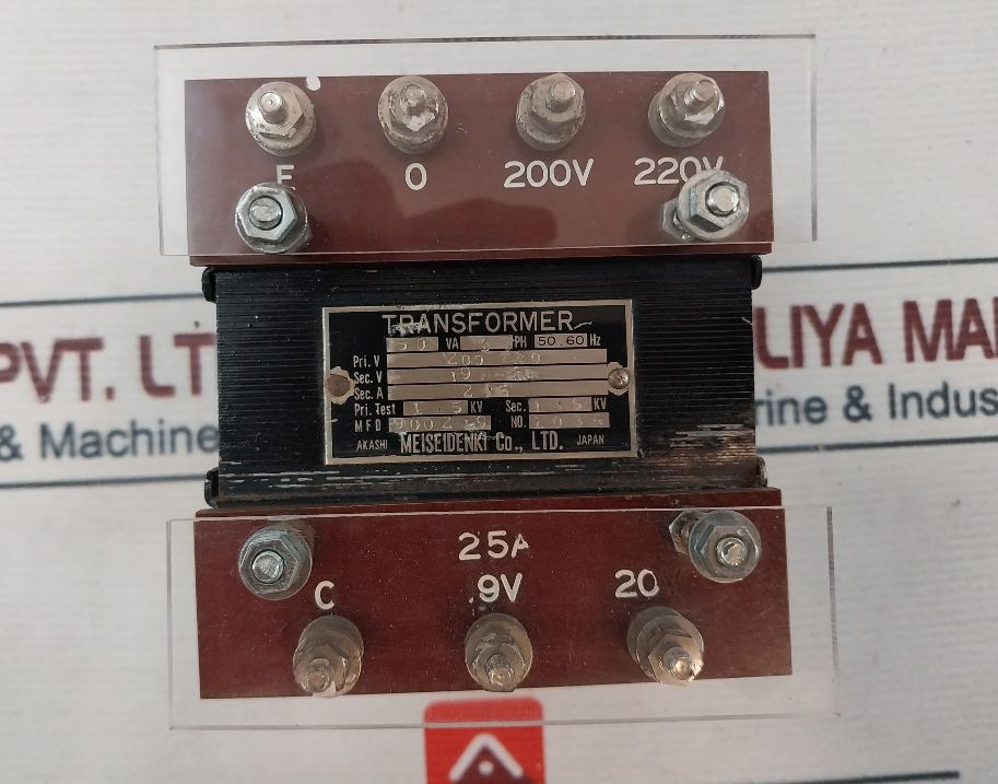 Meisei Denki 50Va 1Ph Transformer 200V-220V – Aeliya Marine Tech
