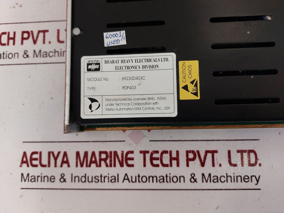Metso Automation Pdp403 Distributed Processing Unit 69230D403C – Aeliya Marine Tech