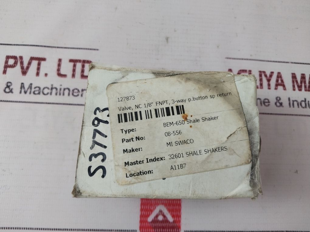 Mi Swaco 08-556 Bem-650 Shale Shaker Valve 1/8 Inch – Aeliya Marine Tech®