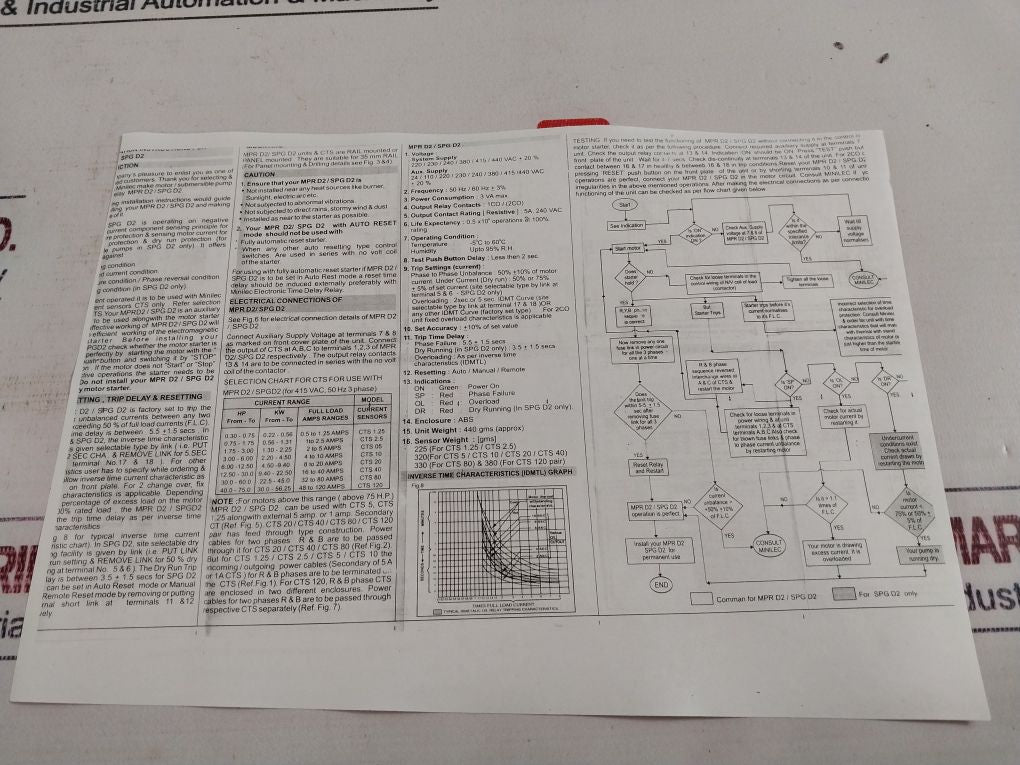 Minilec Mpr D2 Phase Failure+Overload Protection Relay 2/5 Seconds ...