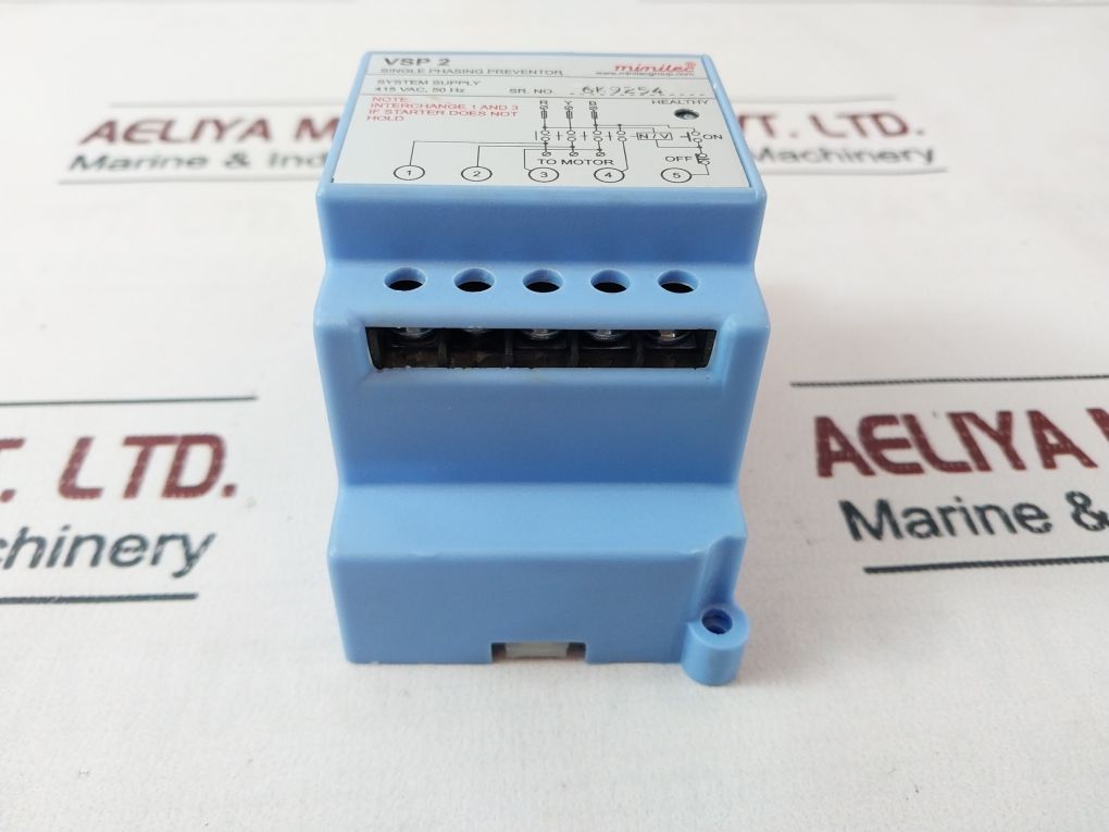 Minilec Vsp 2 Phase Failure Relay 415 Vac, 50 Hz – Aeliya Marine Tech