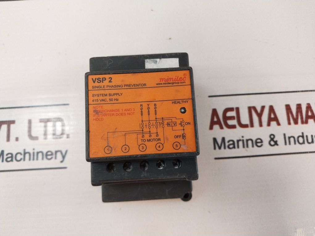 Minilec Vsp 2 Single Phasing Preventor 415V Ac – Aeliya Marine Tech