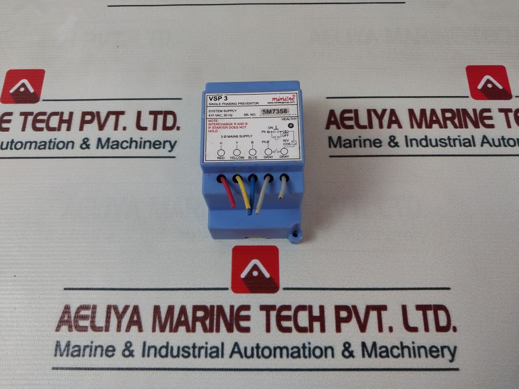 Minilec Vsp 3 Phase Failure Relay 415 Vac 50 Hz – Aeliya Marine Tech