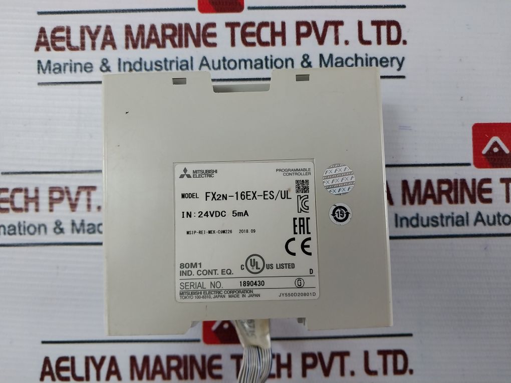 Mitsubishi Electric Fx2N-16Ex-es/Ul Programmable Controller 24Vdc 5Ma ...