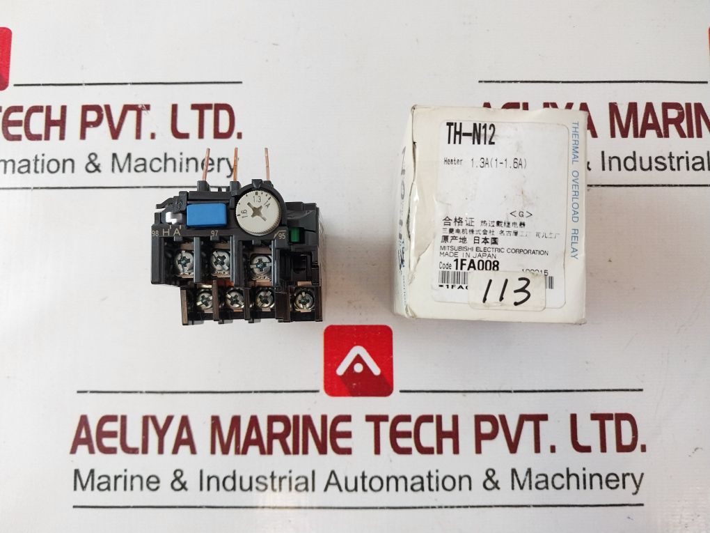 Mitsubishi Th-n12 Thermal Overload Relay 1.3A(1-1.6A) – Aeliya Marine Tech