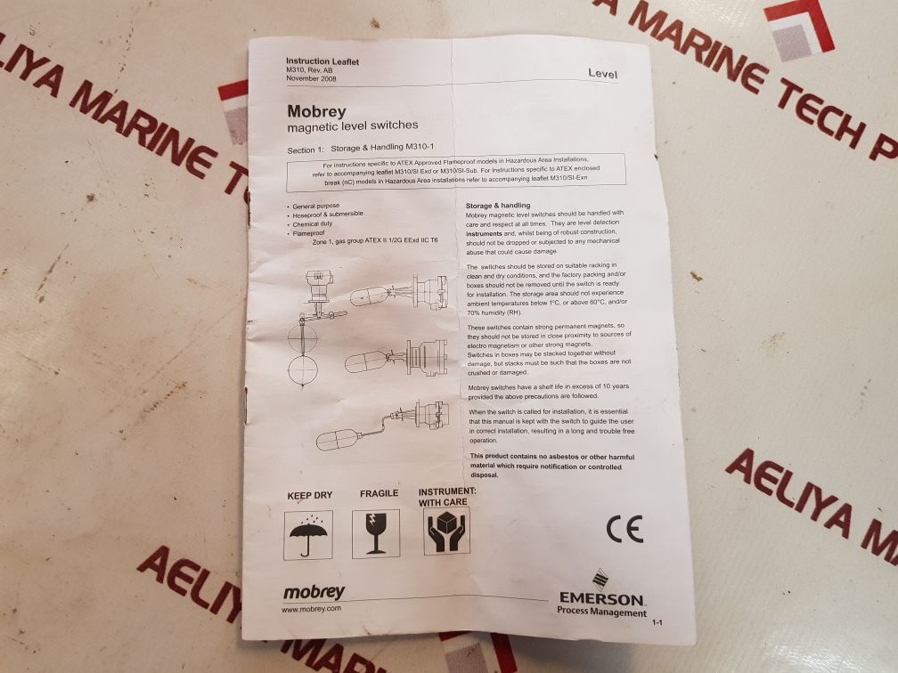 Mobrey S01Db/F21/1 Magnetic Level Switch – Aeliya Marine Tech