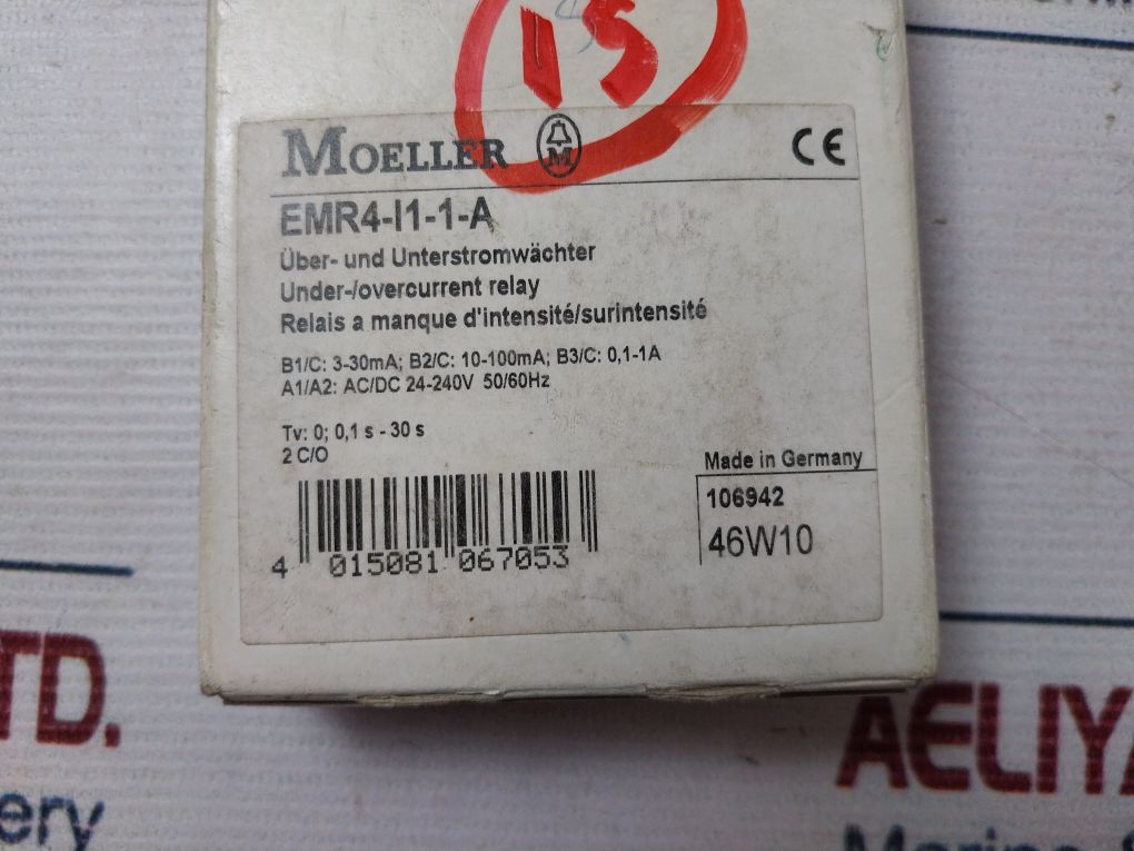 Moeller Emr4-i1-1-a Single-phase Current Monitoring Relays – Aeliya ...