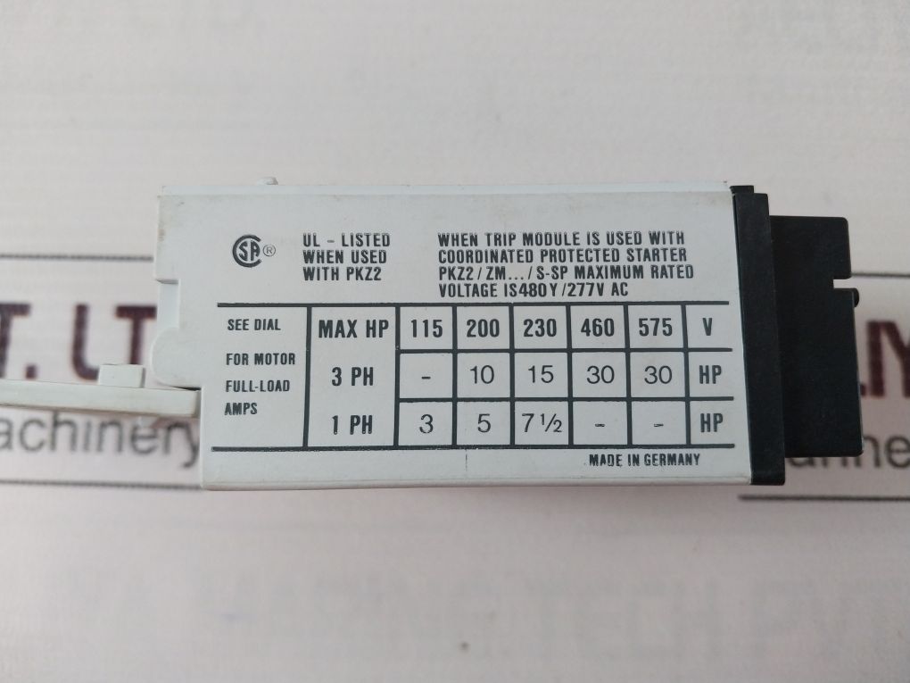 Moeller Zm-40-pkz2 Motor Circuit Breaker – Aeliya Marine Tech