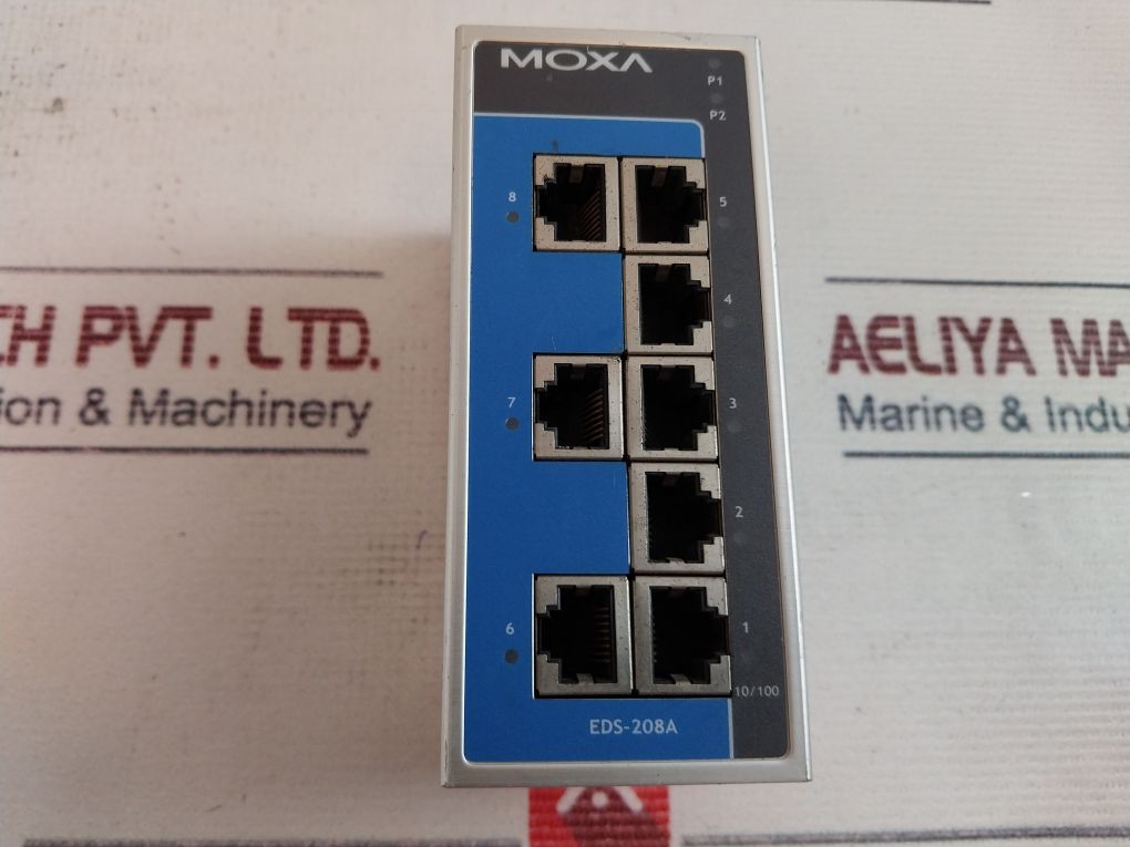 Moxa Eds-208A Ethernet Switch – Aeliya Marine Tech