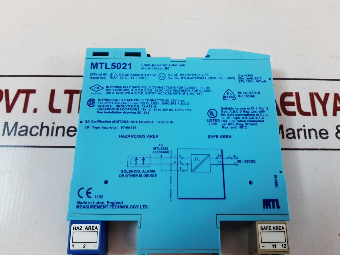 Mtl Mtl5021 Safety Barrier 20-35Vdc – Aeliya Marine Tech
