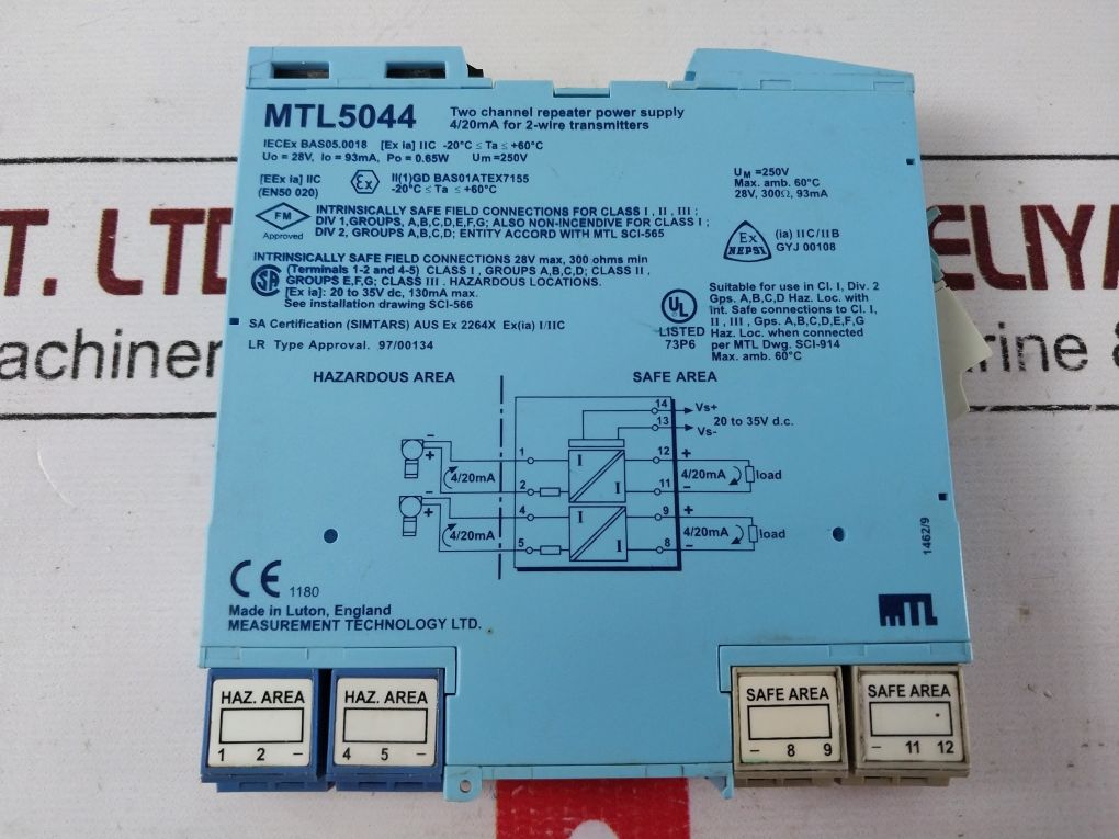 Mtl Mtl5044 Two Channel Repeater Power Supply – Aeliya Marine Tech