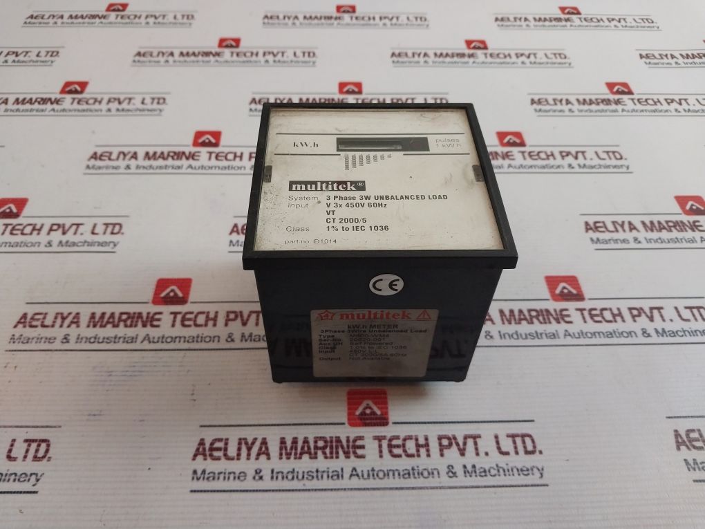 Multitek M600-wm4 3 Phase 3 Wire Unbalanced Load Kw.H Meter D1014 ...
