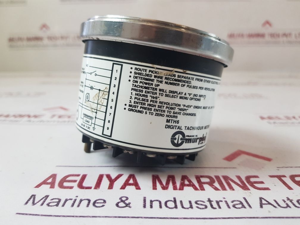 Murphy Mth 6 Digital Tachometer And Hourmeter 8-40 V Dc – Aeliya Marine ...