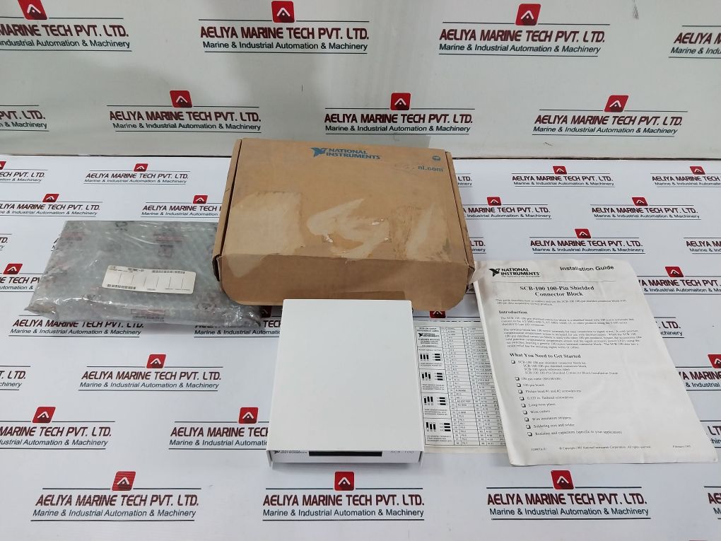 National Instruments Scb-100 100-pin Shielded Connector Block 182788C ...