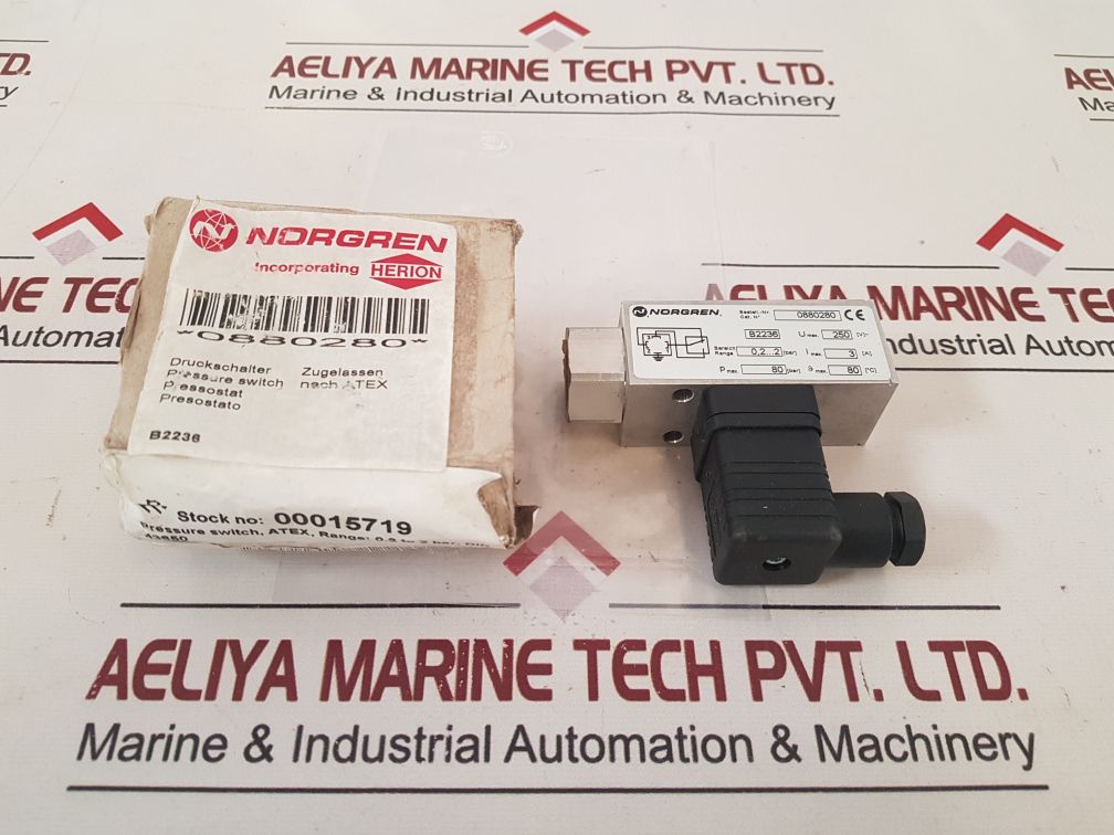 Norgren 0880280 Pressure Switch – Aeliya Marine Tech