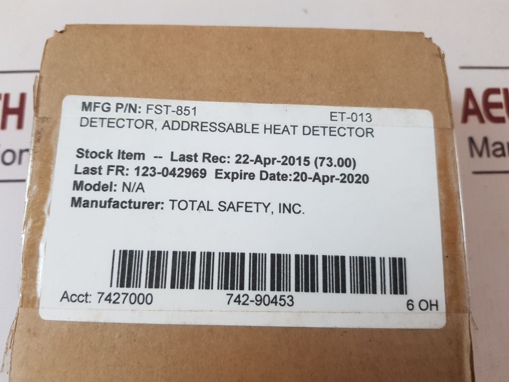 Notifier Fst-851 Addressable Heat Detector – Aeliya Marine Tech