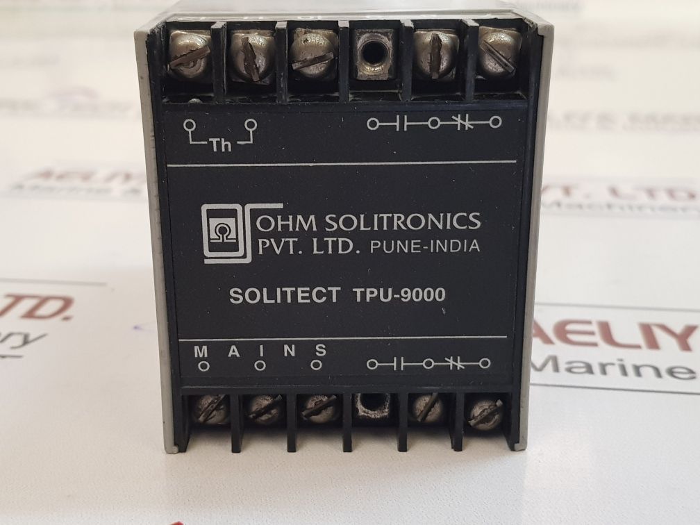 Ohm Solitect Tpu-9000 Thermistor Protection Relay – Aeliya Marine Tech