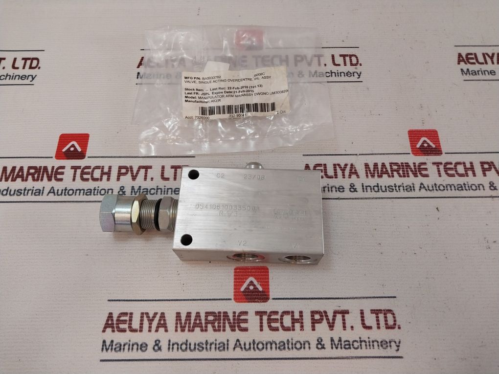 Oil Control 05410610033500A Single Acting Overcenter Valve – Aeliya ...