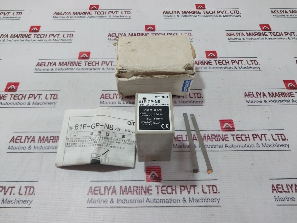 Omron 61F-gp-n8 Floatless Level Switch W/ Pfc-n8 Retaining Clips ...