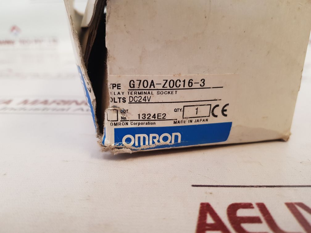 Omron g70a-zoc16-3 relay terminal socket dc24v – Aeliya Marine Tech