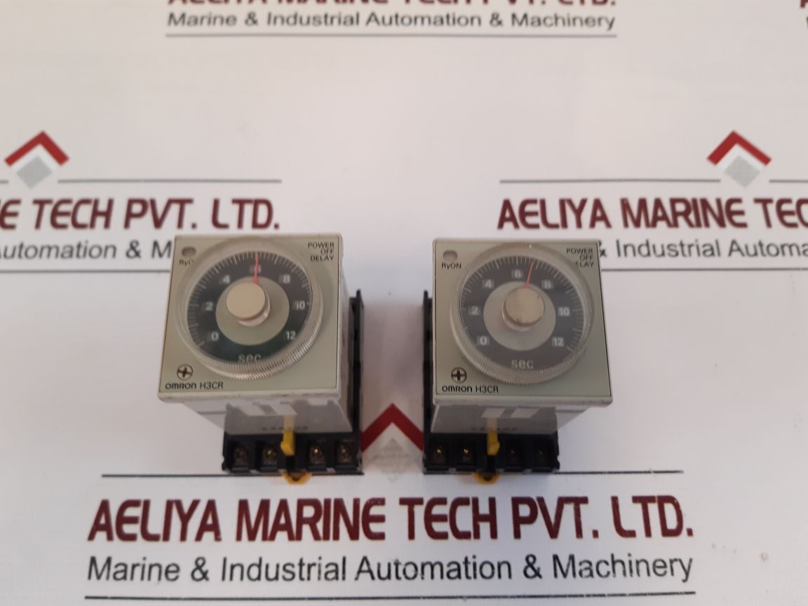 Omron H3Cr-h8L Power Off Delay Timer With Base – Aeliya Marine Tech