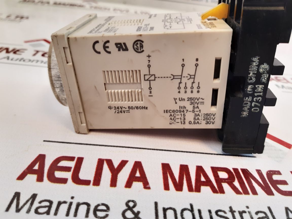 Omron H3Cr-h8L Power Off Delay Timer With Base – Aeliya Marine Tech