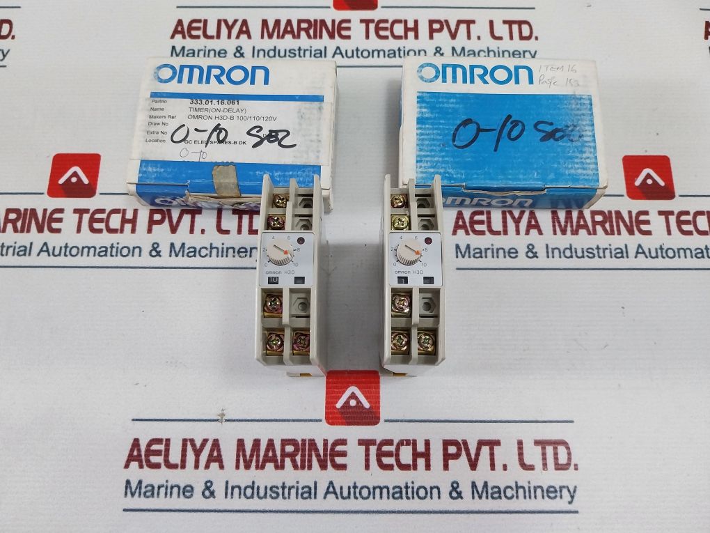 Omron H3D Timer 0-10 Sec 5A 250Vac – Aeliya Marine Tech