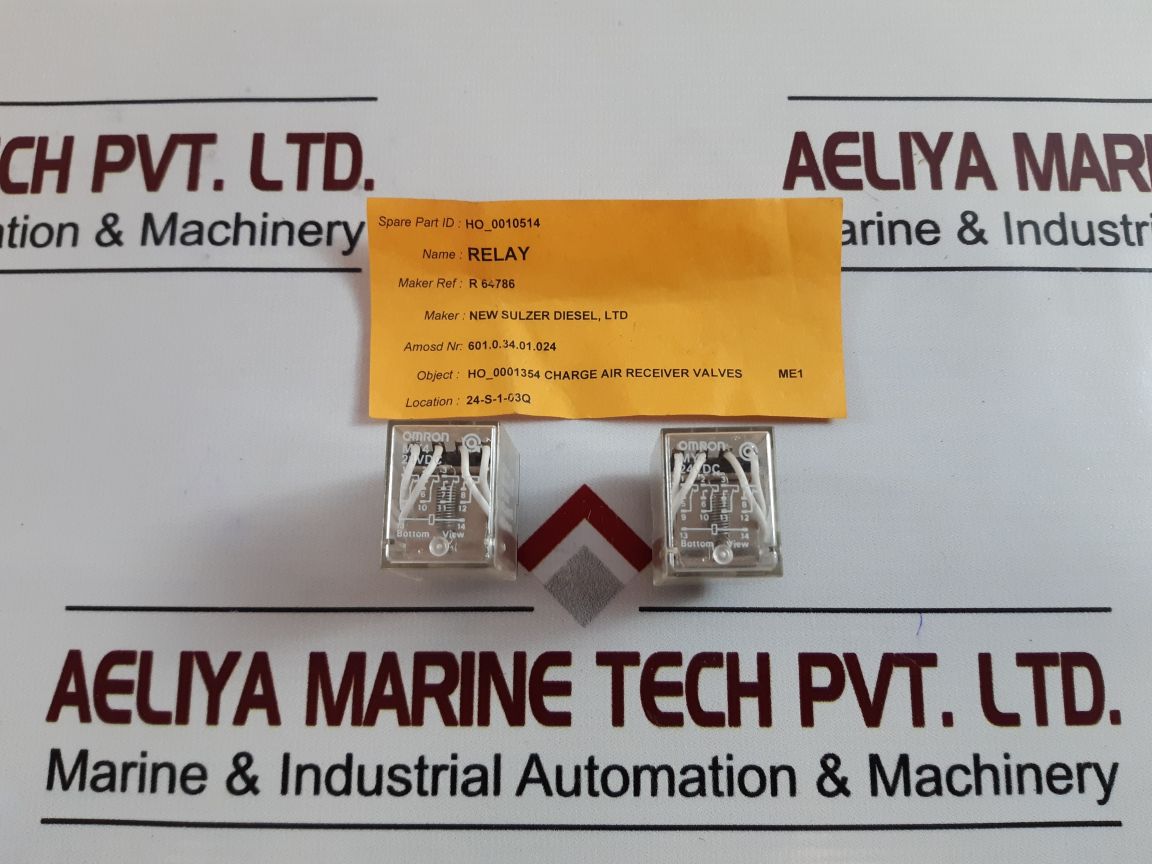Set of 4x omron my4 24vdc relay – Aeliya Marine Tech
