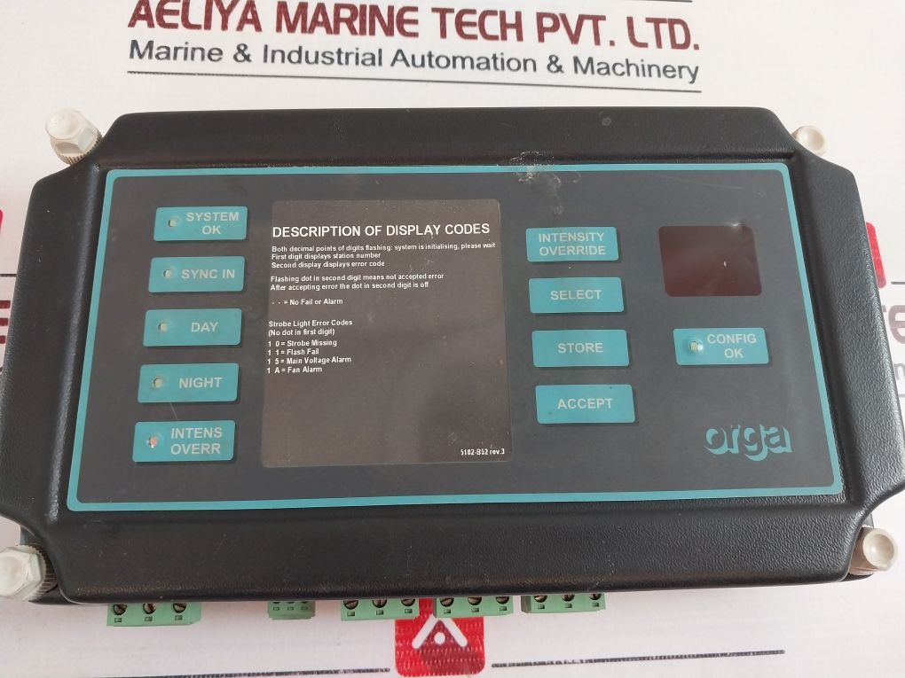 Orga Cip8503 System Controller Display 5102-b52 Rev.3 – Aeliya Marine Tech