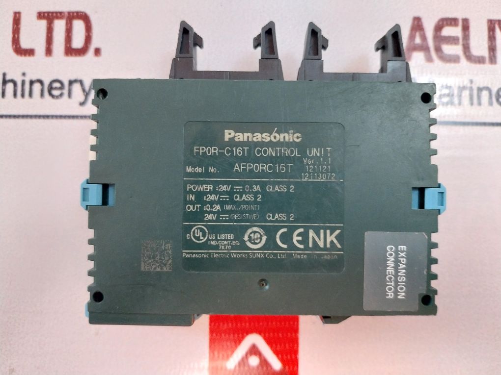 Panasonic Fp0R-c16T Control Unit 24V 0.3A Class 2 – Aeliya Marine Tech