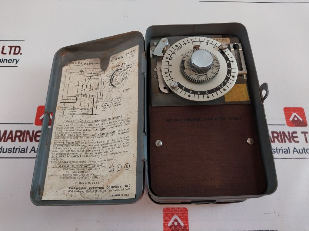 Paragon Electric 8145-21 D-frost-o-matic Timer Control 250V Ac – Aeliya ...