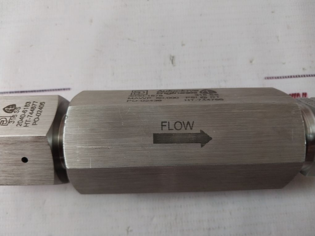 Parker Autoclave CKO9900 High Pressure Check Valves – Aeliya Marine Tech