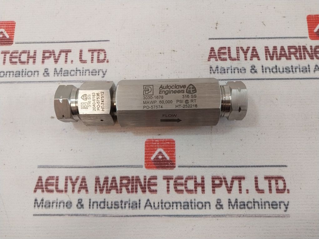 Parker Autoclave Cko9900 High Pressure O-ring Check Valve – Aeliya ...