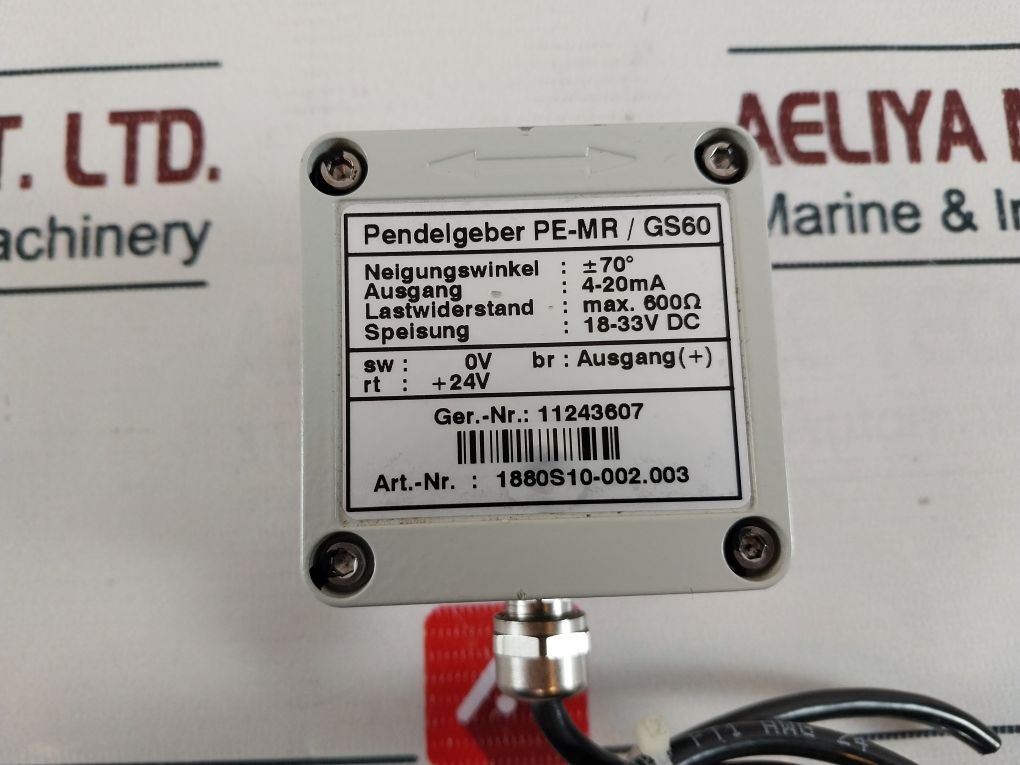 PE-MR/GS60 Switch | Versatile Tilt Sensor with 600Ω Load Resistance ...