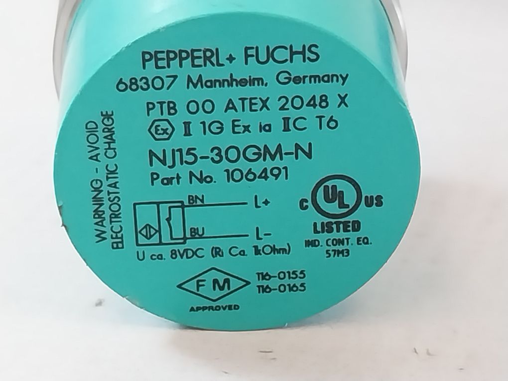 Pepperl+Fuchs Nj15-30Gm-n Proximity Sensor – Aeliya Marine Tech