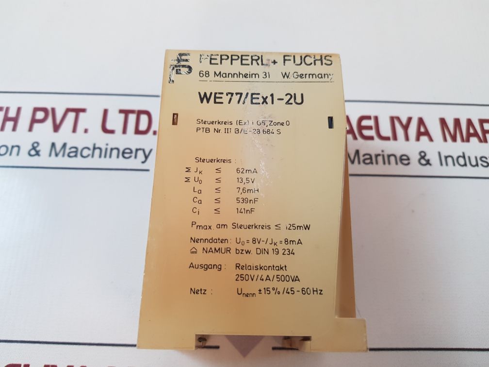 Pepperl + Fuchs We 77/Ex1-2U Isolated Switch Amplifier Relay – Aeliya ...