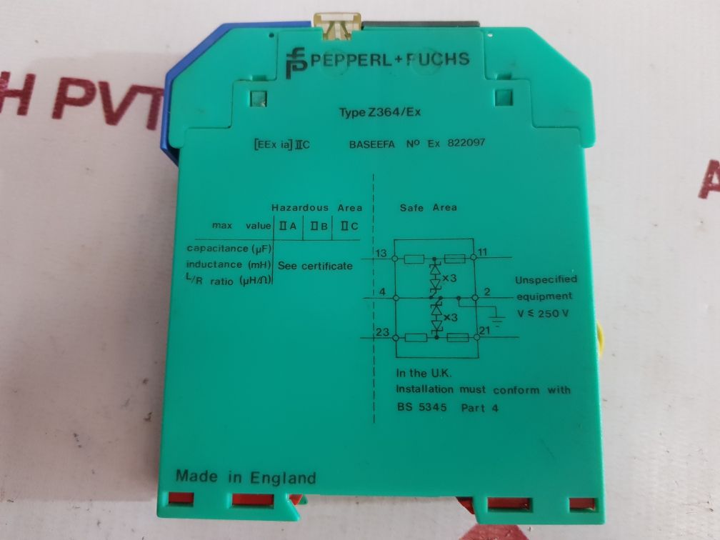 Pepperl + Fuchs Z364/Ex Barrier Device – Aeliya Marine Tech