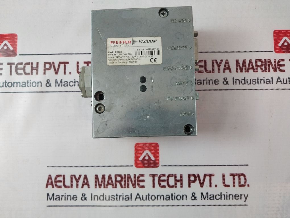 Pfeiffer Tc600 Pump Controller Pm C01 720 – Aeliya Marine Tech
